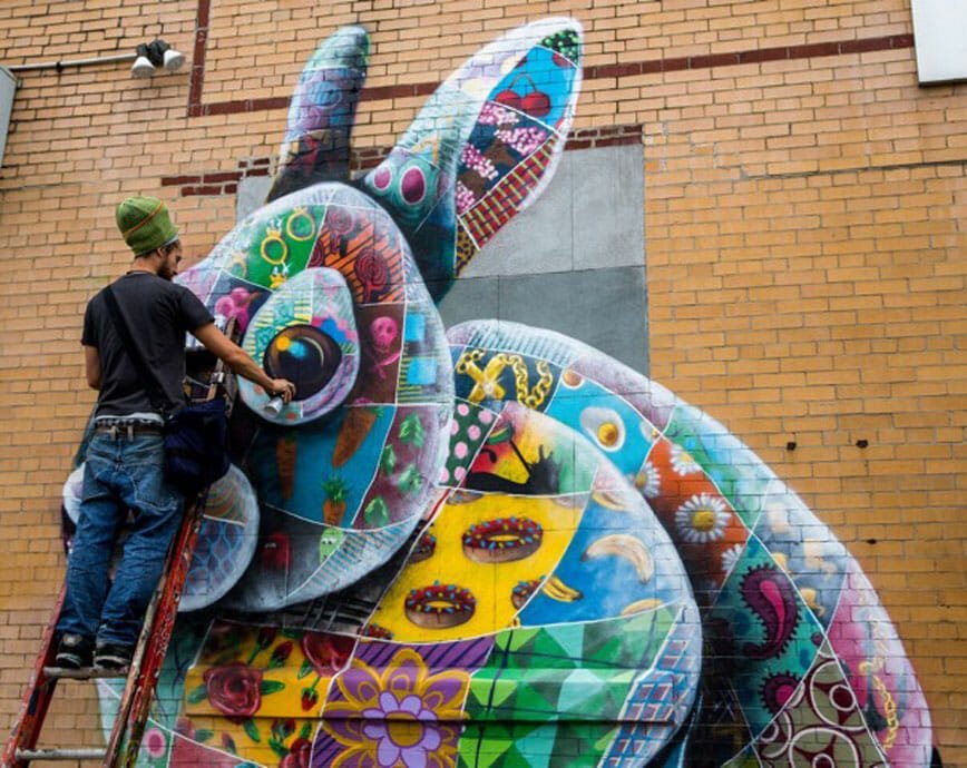 Louis « Masai » Michel, street artist. — Rabbits World
